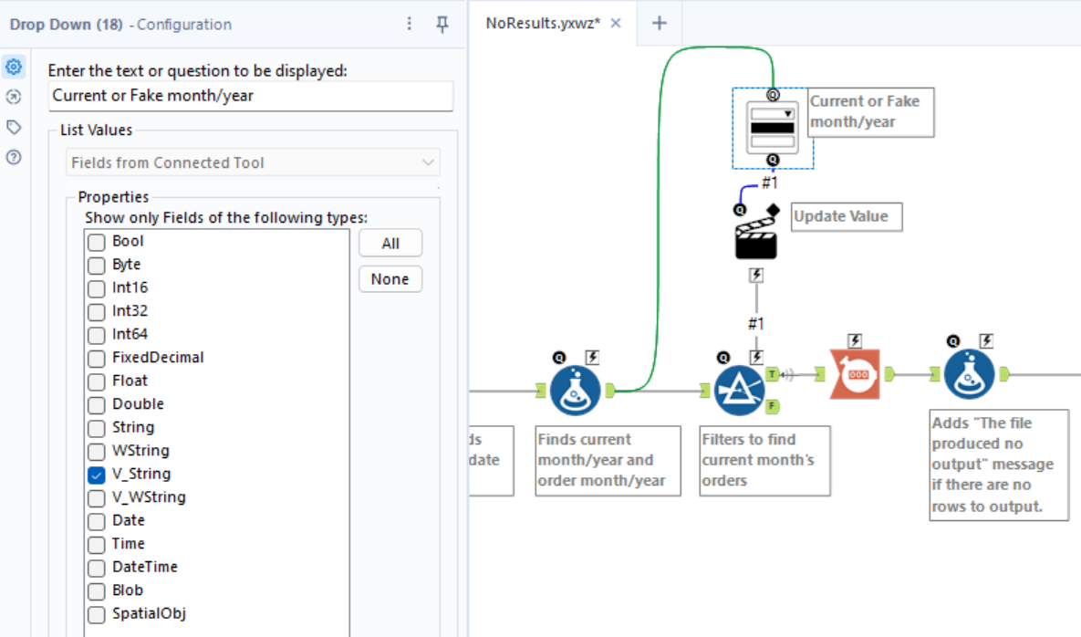 Alteryx - No Records Returned